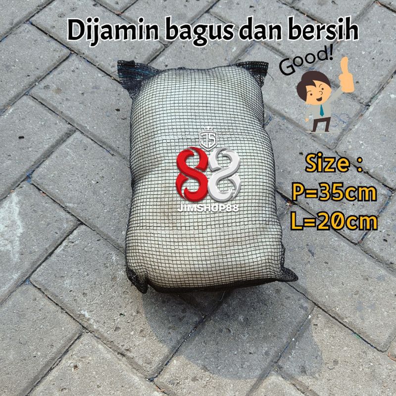 Jual media filter jaring nelayan / jaring bekas nelayan filter aquarium ...