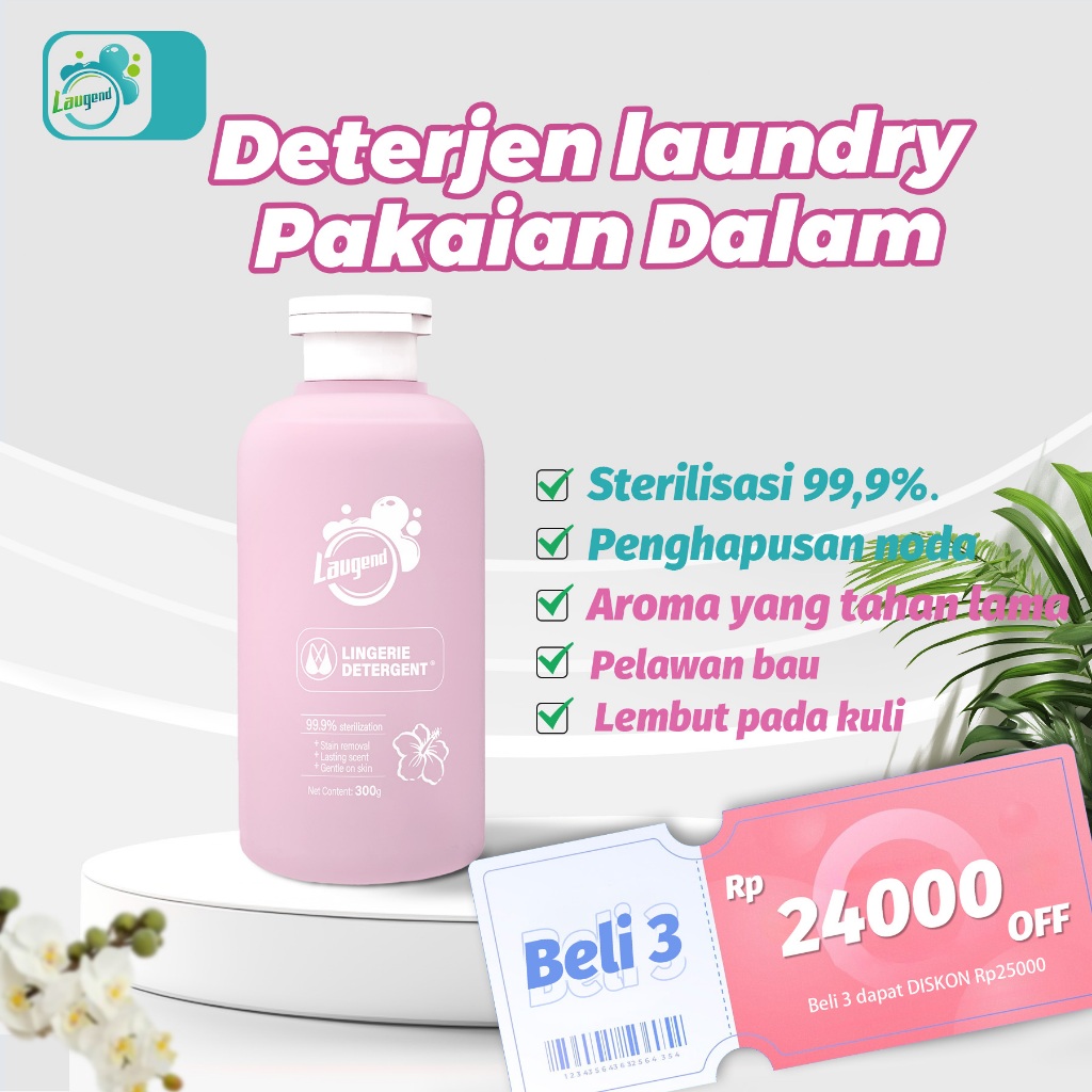 Jual 30-Day Pre-Order【Bunga Persik】Laugend Deterjen laundry Pakaian ...