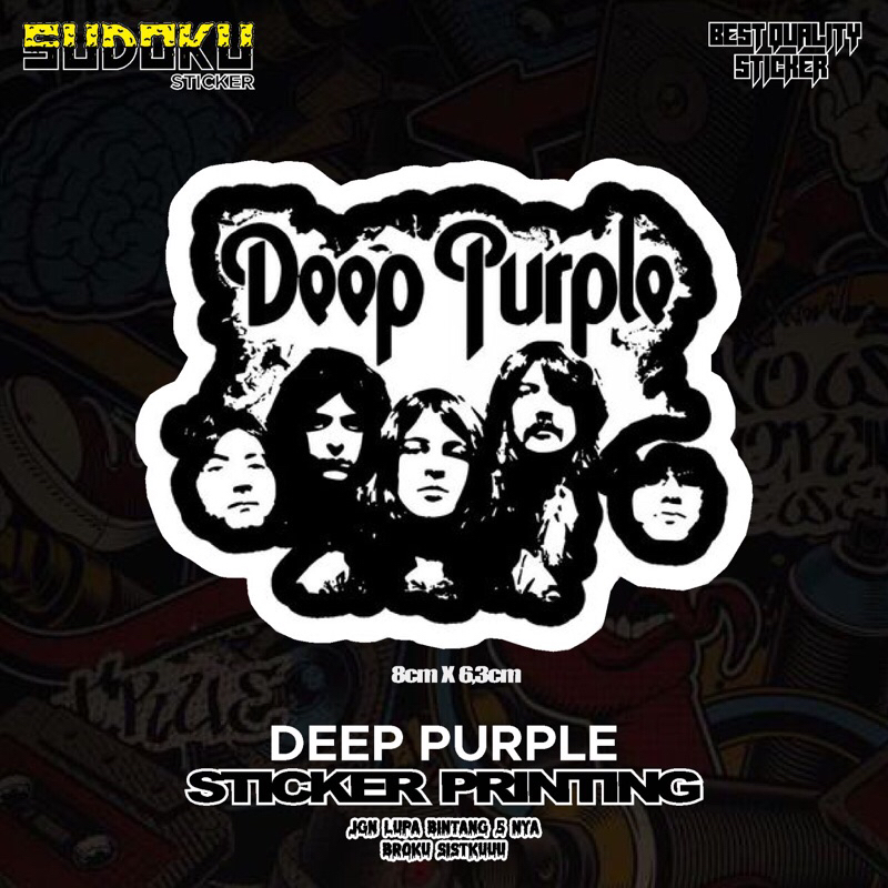 Jual STICKER STIKER PRINTING BAND DEEP PURPLE KEREN|STICKER BAND ...