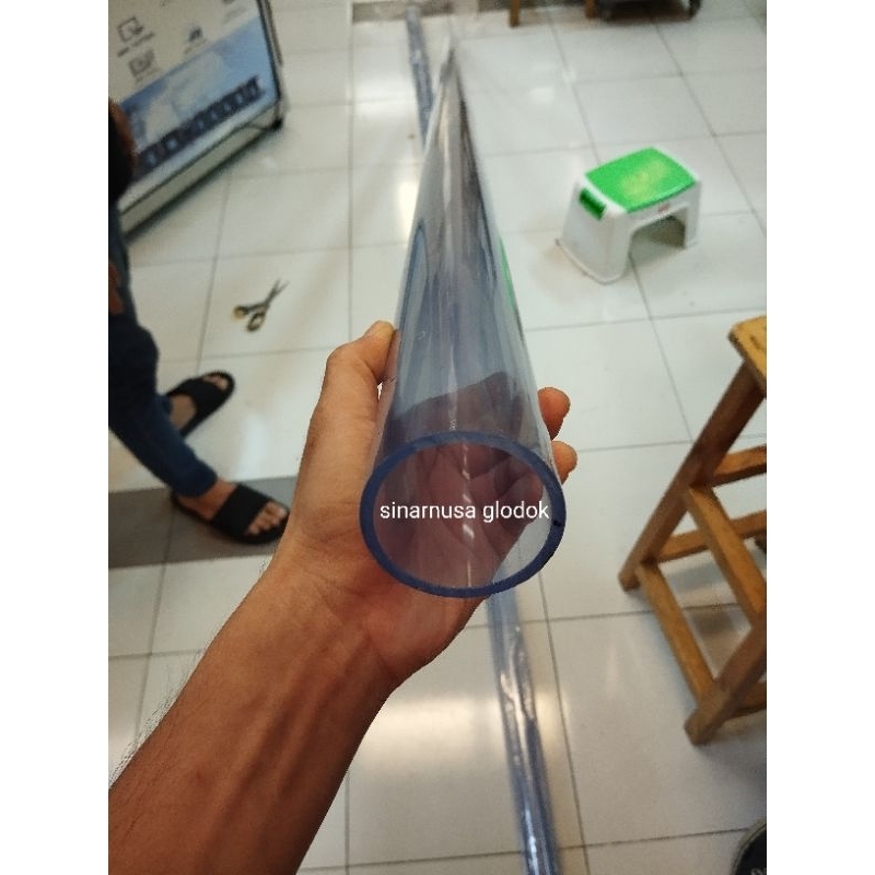 Jual Pipa PVC Bening Transparan 2 1/2 " inchi DN 65 P : 1 Meter ...