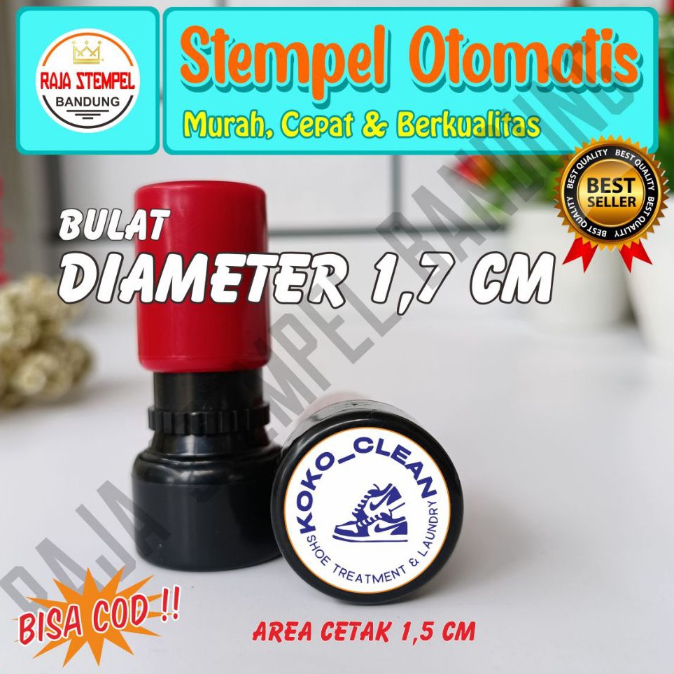Jual Obral Terkini Stempel Flash Bulat 17 CM Stempel otomatis stempel lunas kecil stempel ...