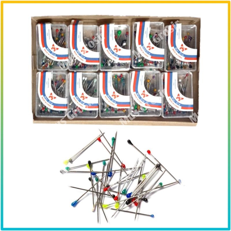 Jual Jarum Pentul Kecil Isi 20 Kotak Peniti Pentul Hijab Jilbab Jarum ...