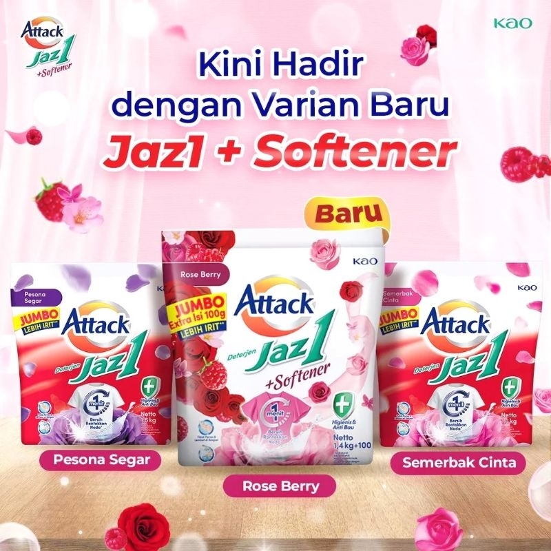 Jual ATTACK JAZZ1 1,6KG / 1.600gr TERMURAH - Pesona Segar - Semerbak Cinta | Shopee Indonesia