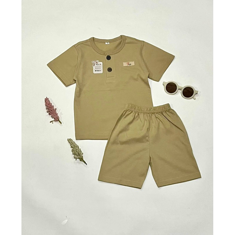 Jual JISA Kids - BAJU ANAK/SETELAN ANAK UNISEX KIANO SET BAJU PENDEK CELANA PENDEK | Shopee ...