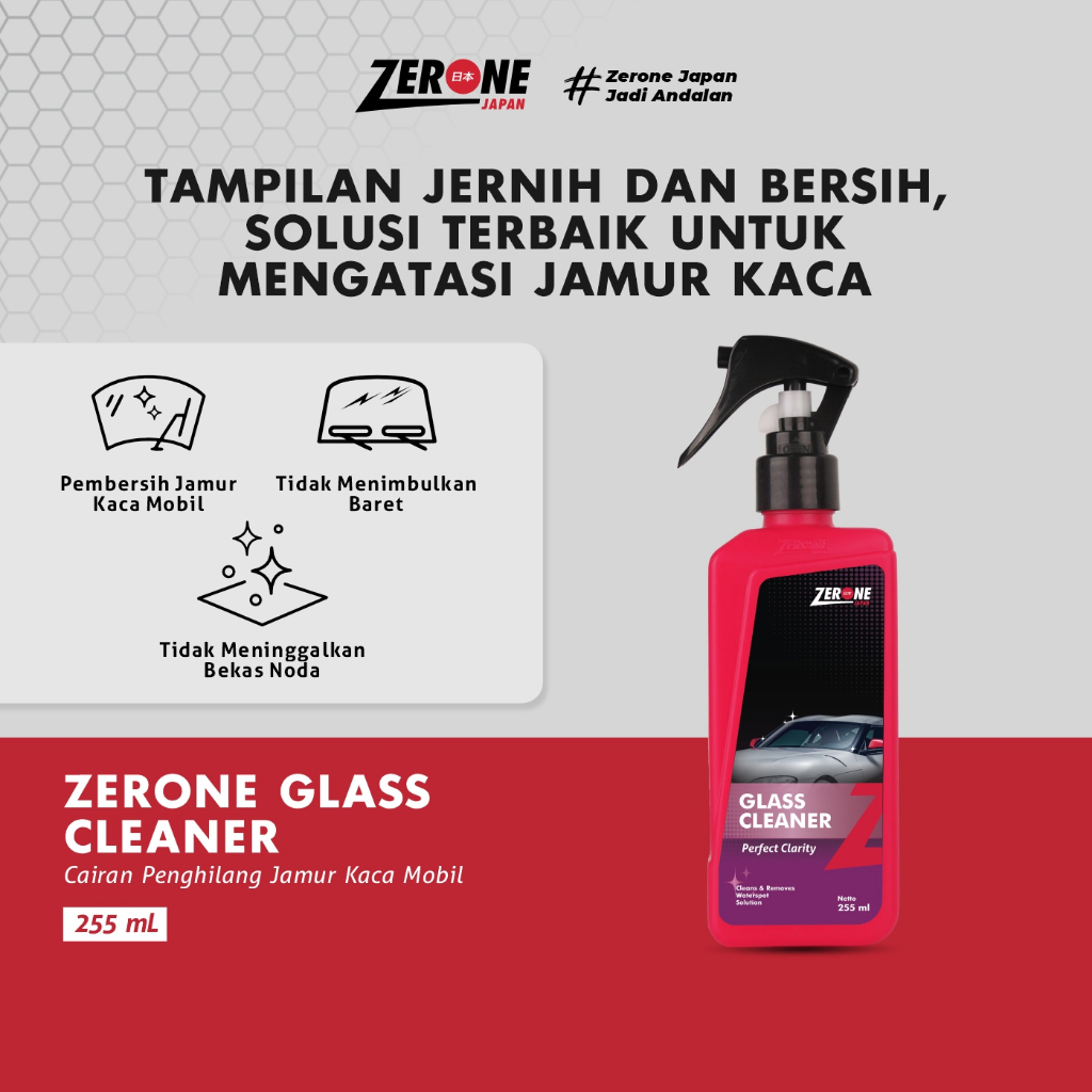 Jual Zerone Glass Cleaner Pembersih Jamur Kaca Body Kerak Mesin | Shopee Indonesia