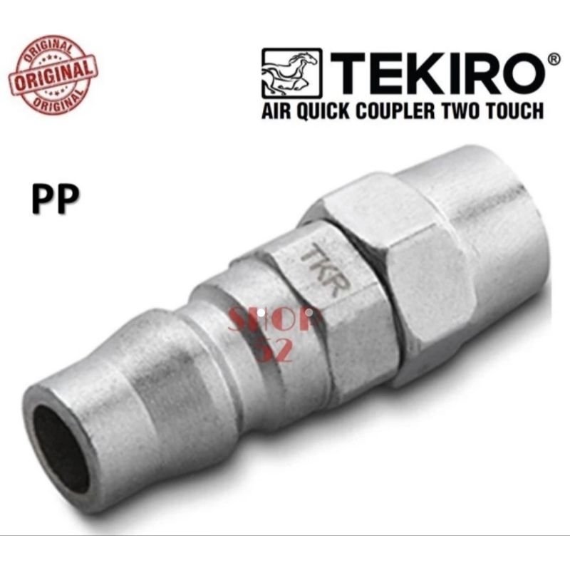 Jual Tekiro Air Quick Coupler Two Touch Kopler Angin Plug PP Connector Konektor Angin Nepel ...