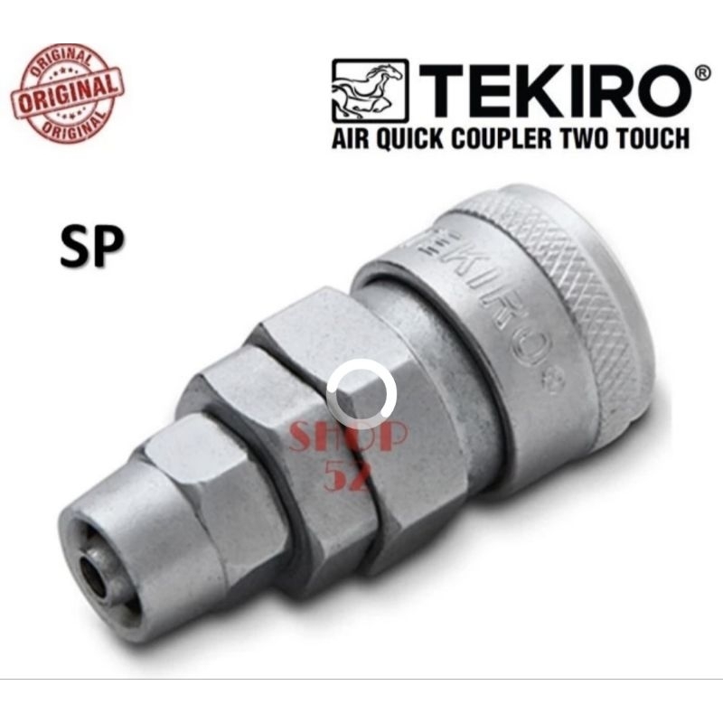 Jual Tekiro Air Quick Coupler Two Touch Kopler Angin Plug SP Connector Konektor Angin Nepel ...