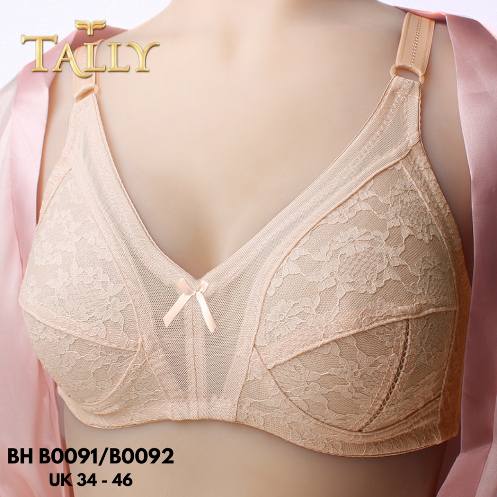 Jual TALLY Bh Harian Tanpa Kawat Tanpa Busa Cup B BH B0091/B0092 | Shopee Indonesia