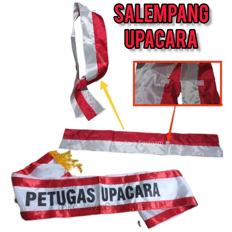 Jual Slempang 1 pcs Petugas Upacara Merah Putih Polos dan Tulisan ...
