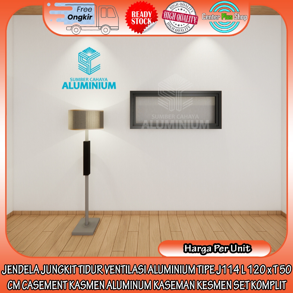 Jual [INSTANT] JENDELA ALUMINIUM SCA TIPE J114 L 120 x T 50 JENDELE ...