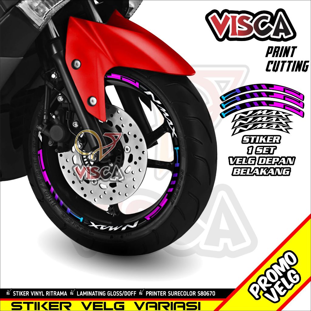 Jual Stiker Velg List Velg Motor Stiker Velg Nmax Motif Hitech Bunglon ...