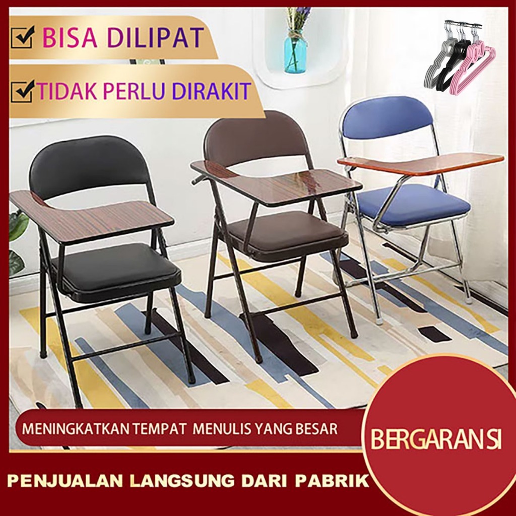 Jual JOLLY FURNITURE Kursi kuliah hitam , kursi lipat belajar , kursi ...