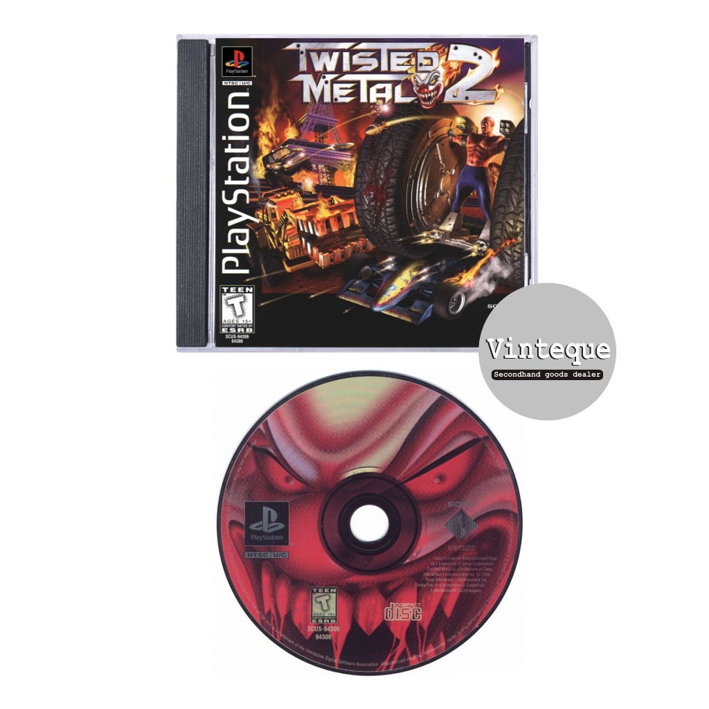 Jual Kaset CD PS1 Playstation 1 Original Pabrik Twisted Metal 2 | Shopee Indonesia