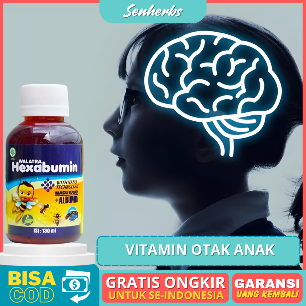 Jual Hexabumin vitamin otak anak 100% ori vitamin anak Penambah Daya ...