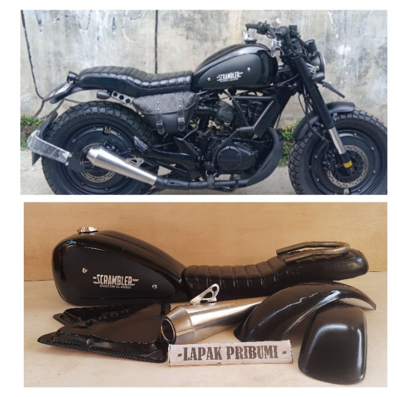 Jual Paket japstyle custom Tiger GL Megapro GL100 Scorpio | Shopee ...