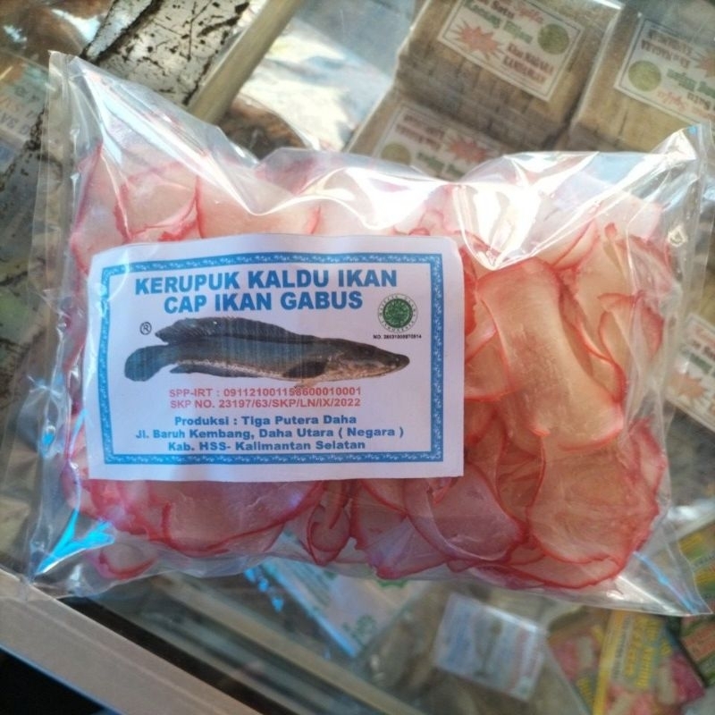 Jual Kerupuk Kaldu Ikan Haruan / Gabus kemasan 200gr | Shopee Indonesia