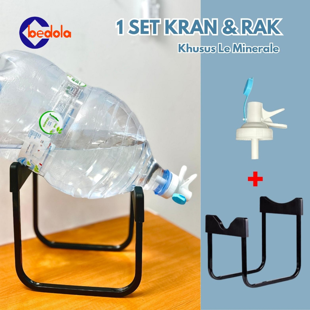 Jual Rak galon besi dengan kran tutup galon air untuk galon belulir ...