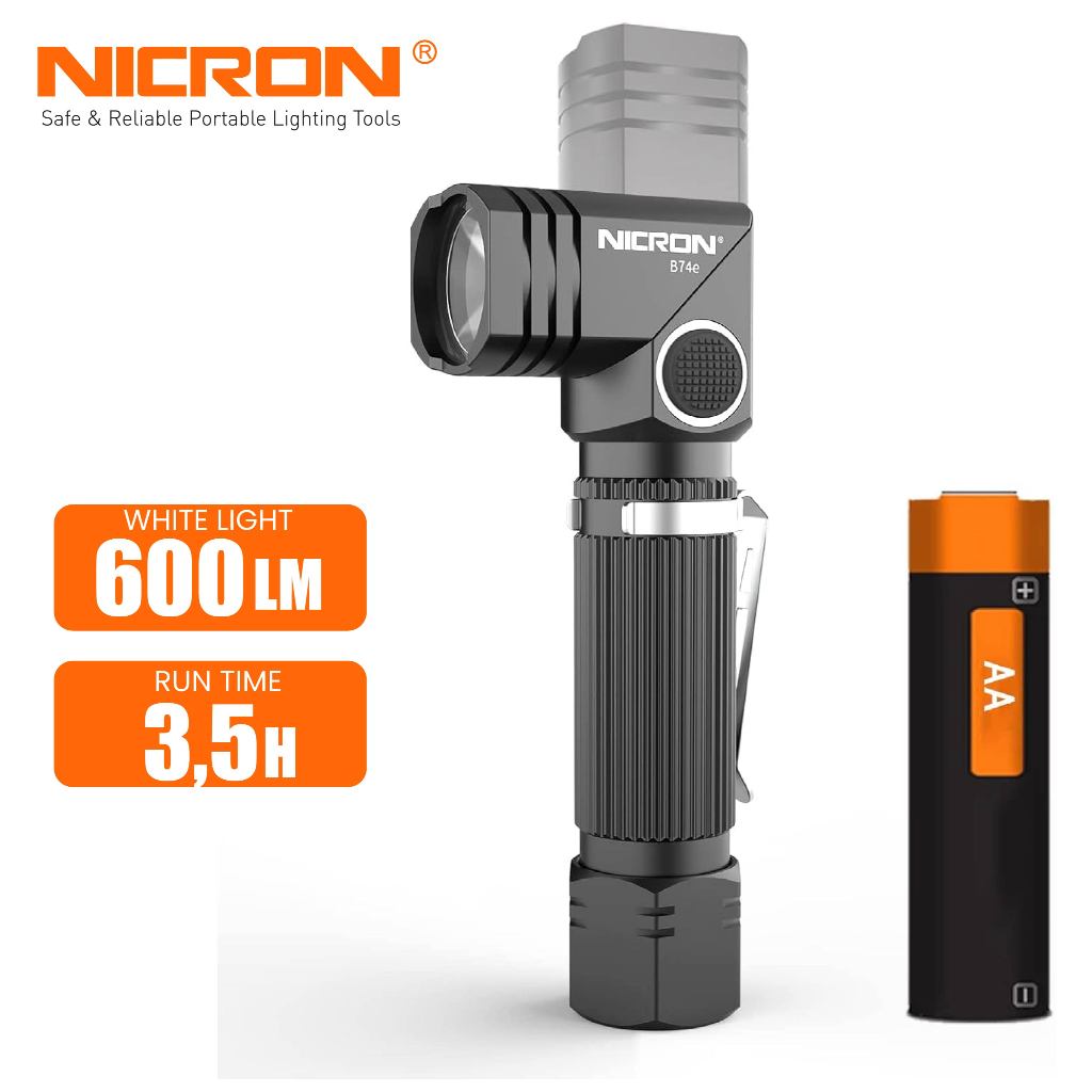 Jual Nicron Senter Putar 90° B74E - Tingkat Cahaya 600 Lumen - Jarak ...
