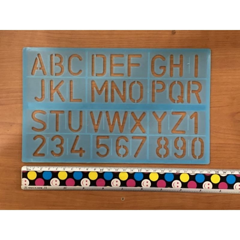 Jual Penggaris Mal Sablon Huruf Angka Butterfly HA-280 | Shopee Indonesia