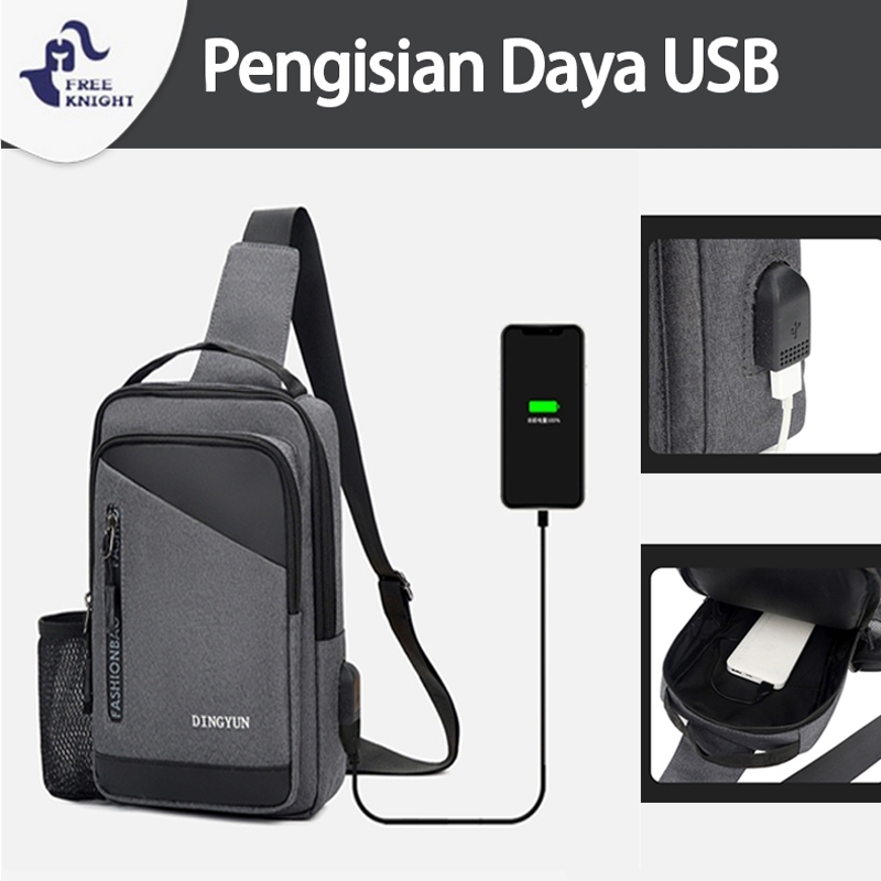 Jual Freeknight Tas Selempang Pria Multifungsi Tas Travel Slingbag ...