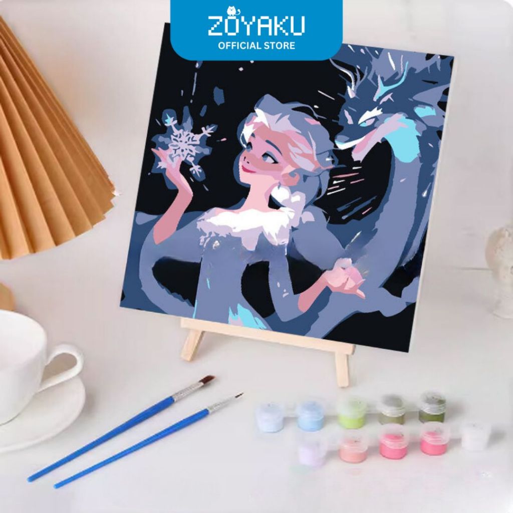 Jual Paket Melukis Paint By Numbers Kit Anak Kanvas Gambar Colouring ...