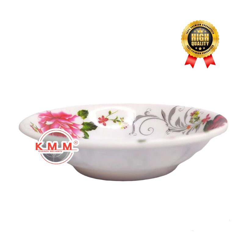 Jual Piring Sambal Melamin - Piring Motif Bunga - Piring kecil - Piring ...