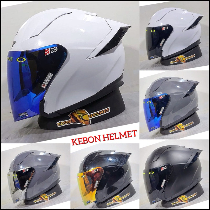Jual Helm Half Face ALV Genos solid paket ganteng premium | Shopee ...