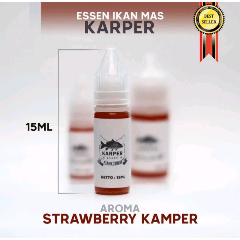 Jual ESSEN IKAN KARPER/ AROMA STRAWBERRY KAMPER // IKAN MAS 15ML ...