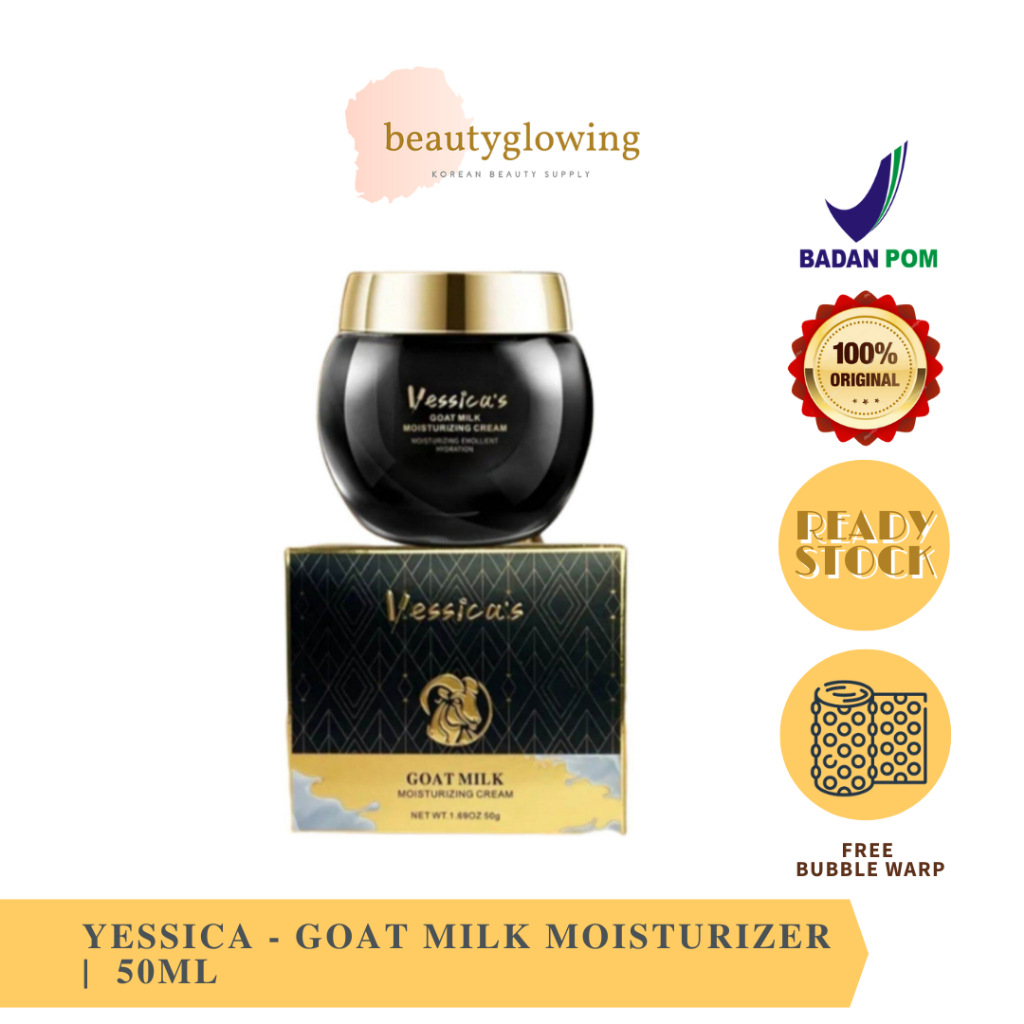 Jual YESSICA GOAT MILK MOISTURIZER 50ML cream kirm wajah pelembab susu ...