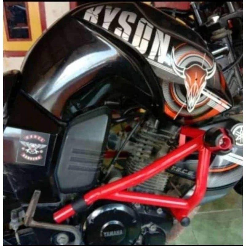 Jual Crashbar Tubular Yamaha Byson Carbu Plus Jalu Frame Slyder ...