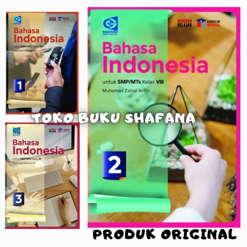 Jual Buku Bahasa Indonesia SMP Kelas 7 8 9 / 1 2 3 Grafindo Kurikulum Merdeka Original | Shopee ...
