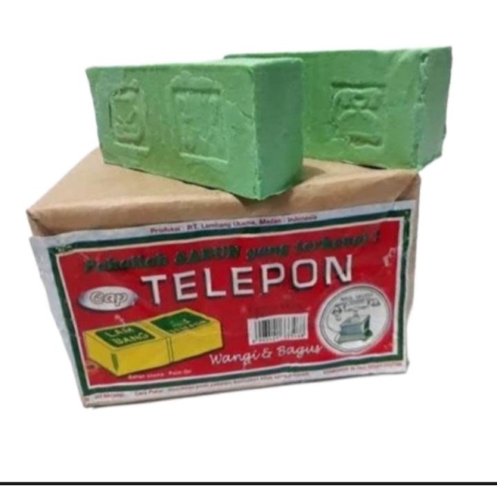 Jual sabun cuci cap telepon 1 pack isi 12 batang x 200 gram// sabun ...