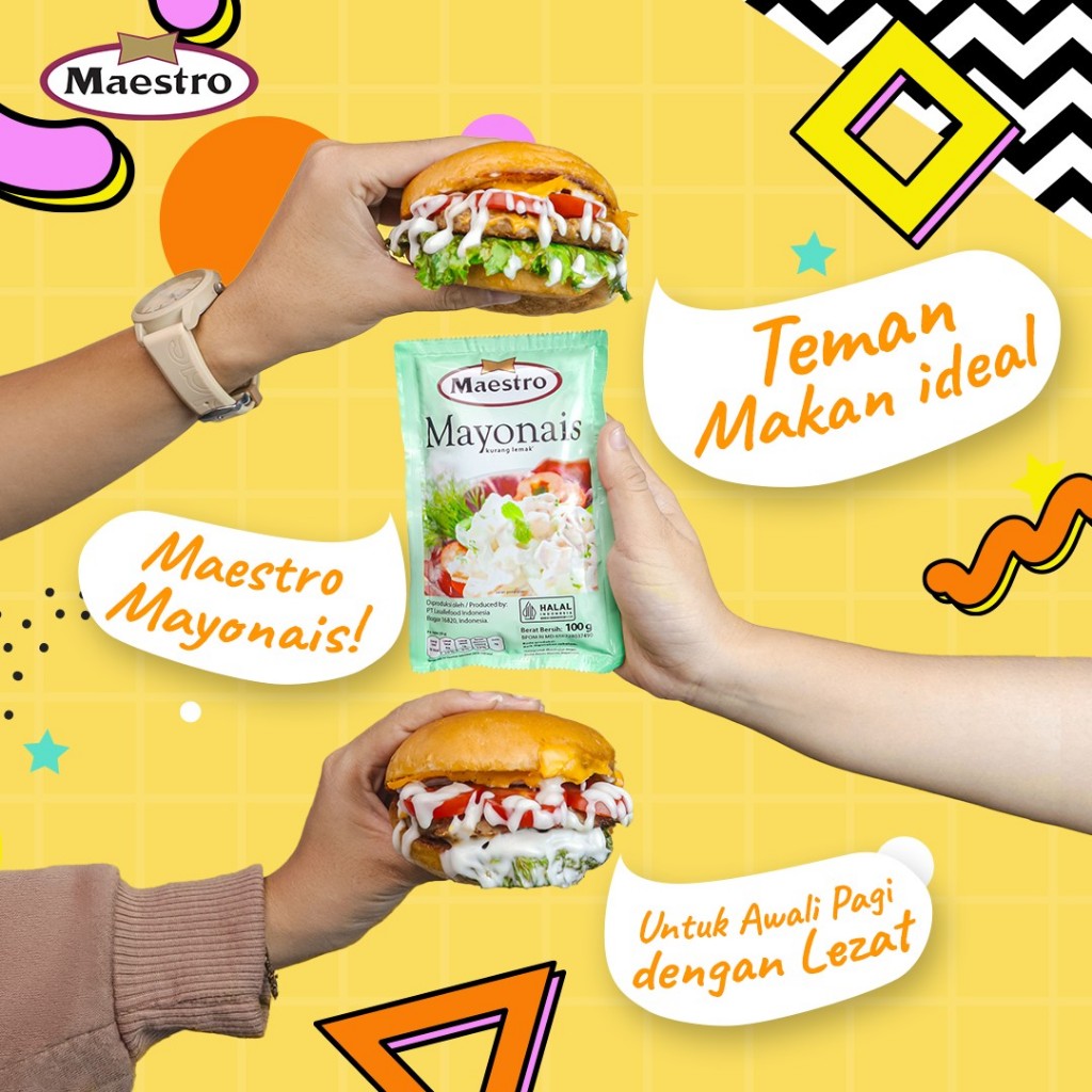 Jual Maestro Mayonnaise ORIGINAL Pouch 1 KILOGRAM HALAL / Mayonnaise ...