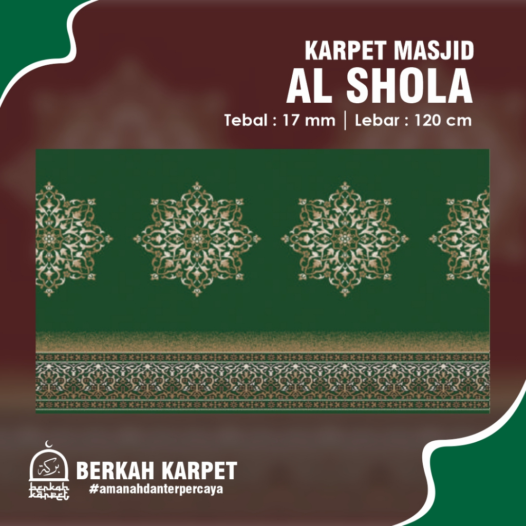 Jual KARPET SAJADAH MASJID AL SHOLA | Shopee Indonesia