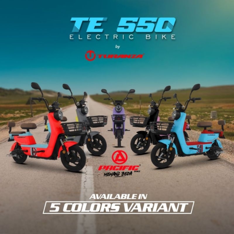 Jual E-BIKE / Sepeda listrik Merk Turanza By Pacific TE 550 | Shopee ...