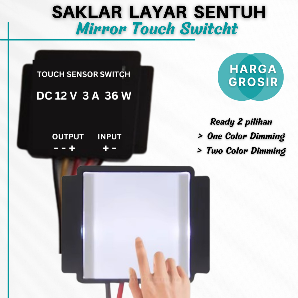 Jual Tombol Saklar Sensor Sentuh untuk Lampu Depan Mirror Touch Switch Cermin mewah | Shopee ...