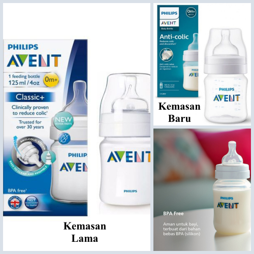 Jual BOTOL AVENT CLASSIC kardus biru WIDENECK 125ML / 125 ML SINGLE ...