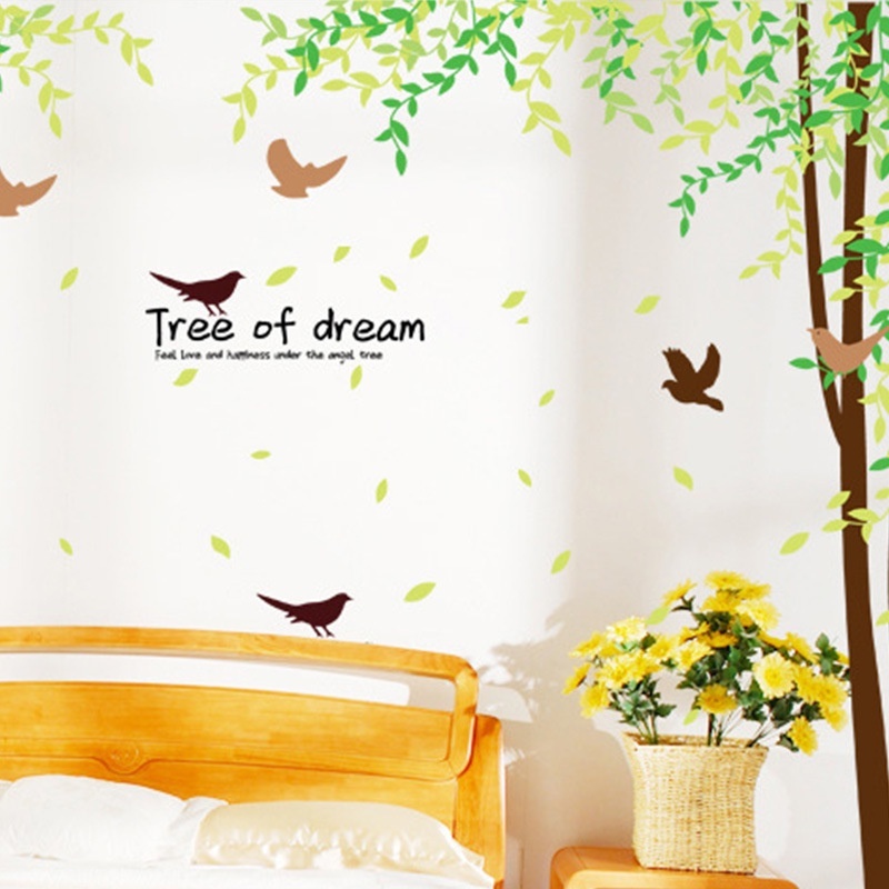 Jual AURA - Wallsticker Dinding Ukuran Besar / Wall Sticker Pohon Hijau ...