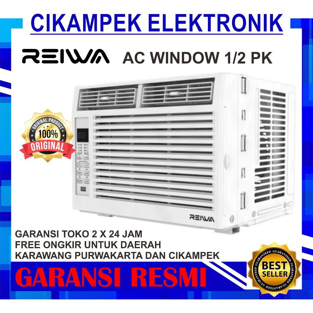 Jual AC Window REIWA CW-0501RA / CW0501RA 0,5 PK Low Watt 1/2 PK ...