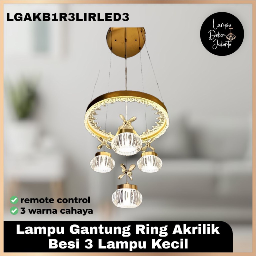 Jual GANTUNG 3 LAMPU KECIL 1 RING LED 3 WARNA LGAKB1R3LIRLED3 Lampu ...