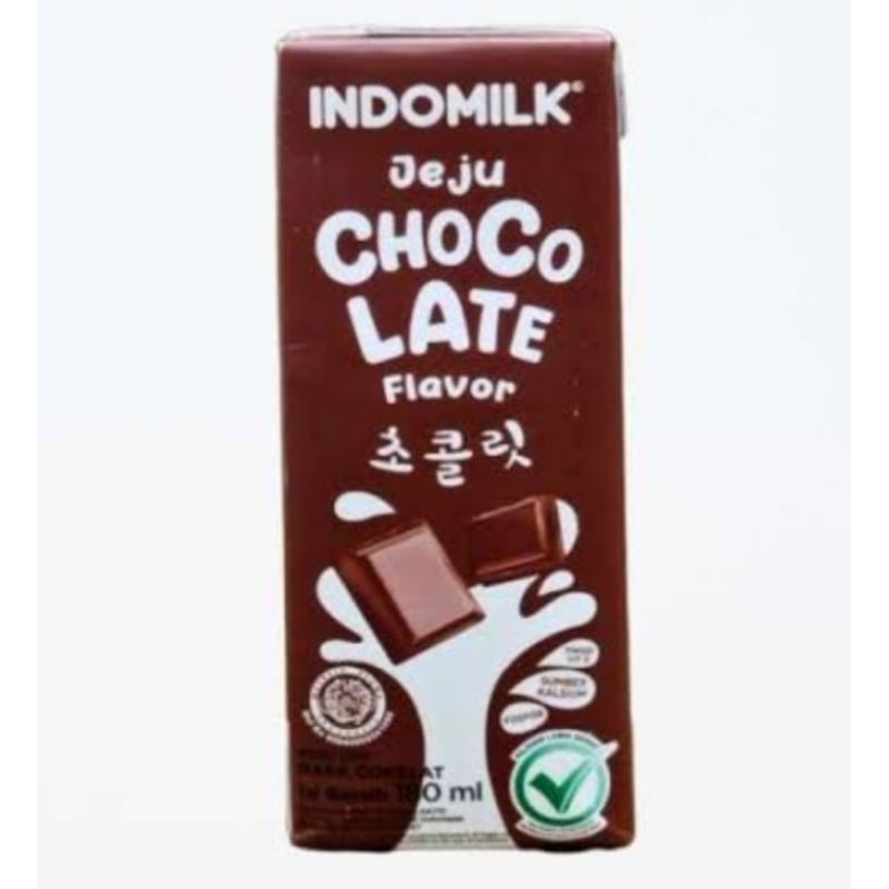Jual SUSU UHT INDOMILK JEJU CHOCOLATE 190ml | Shopee Indonesia