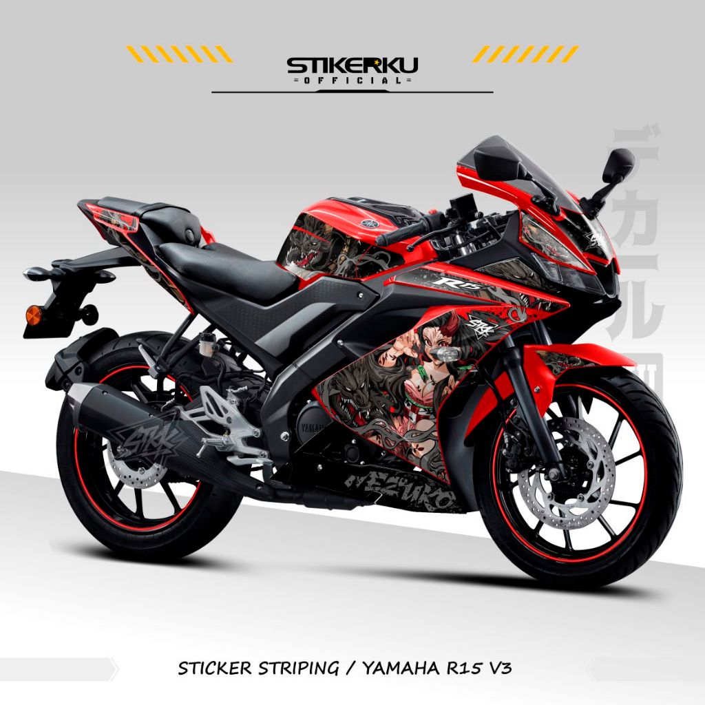 Jual Striping Semifull R15 V3 / motif 1/ Sticker / Stiker / Stock ...