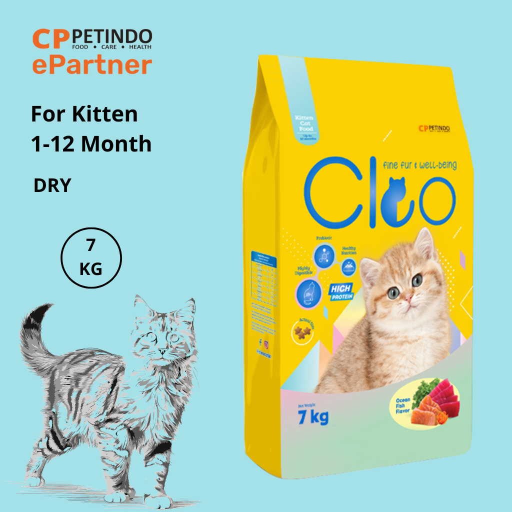 Jual Cleo Cat Food Kitten Ocean Fish 7Kg | Shopee Indonesia