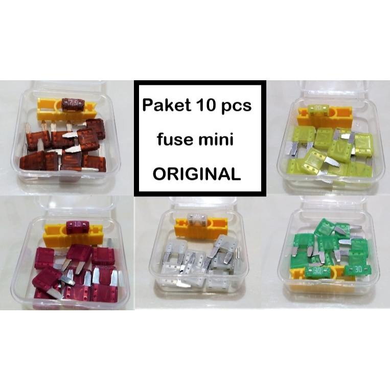 Jual Fuse MINI original Japan Sekring Tancap Mini kaki lancip gigi ...