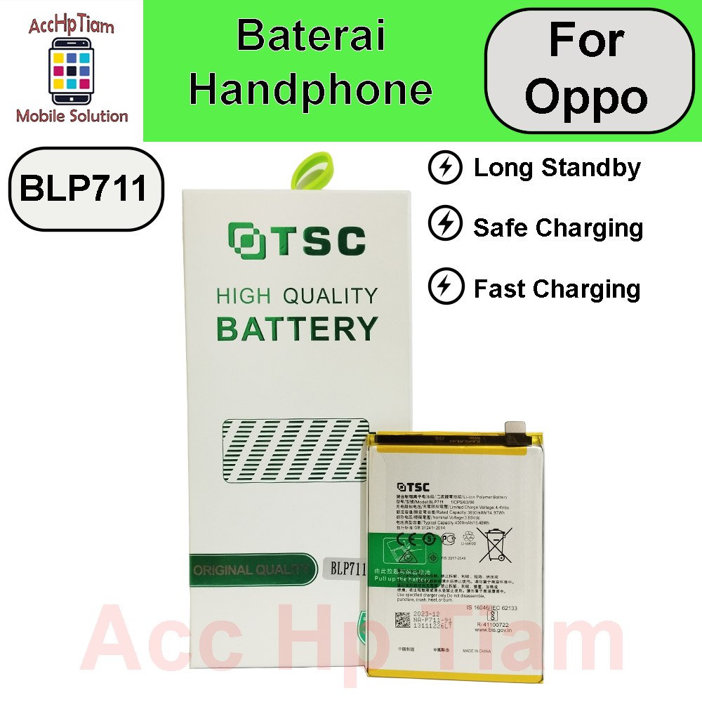 Jual Baterai Oppo A1K - BLP711 TSC Double Power - Batre Battery Batrai ...