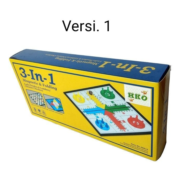 Jual Magnetic Board Game 3 In 1 - Ludo-Halma- Ular Tangga- Mainan ...
