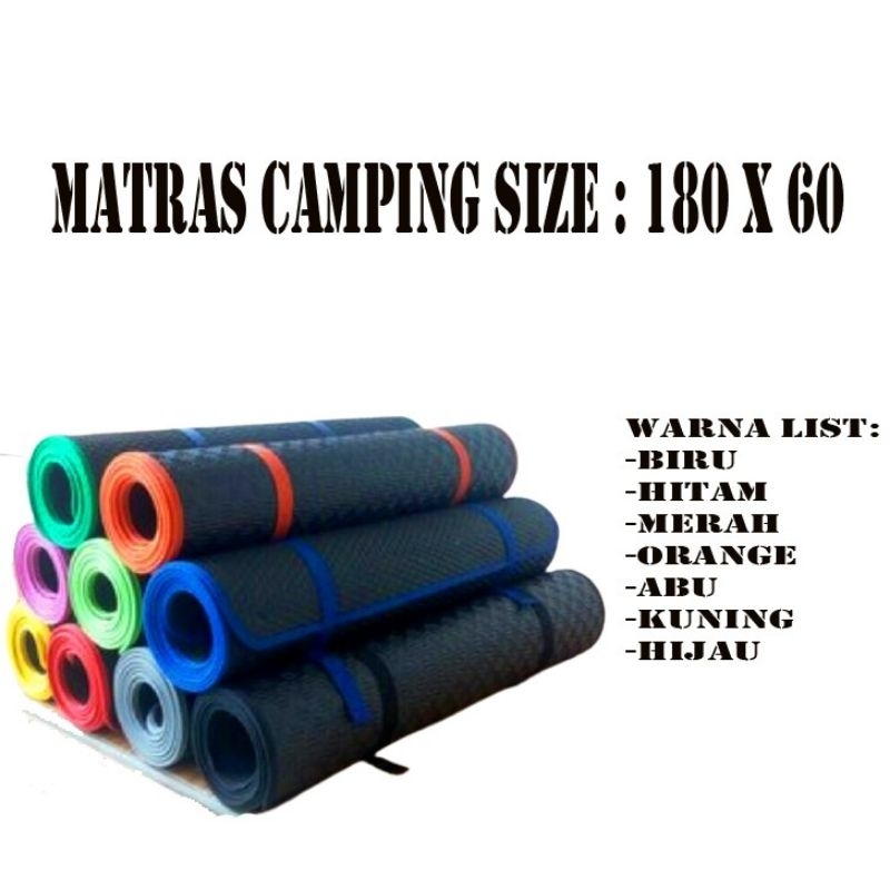 Jual Matras Camping Hiking Outdoor Ukuran 180×60 Real # Matras Gunung ...