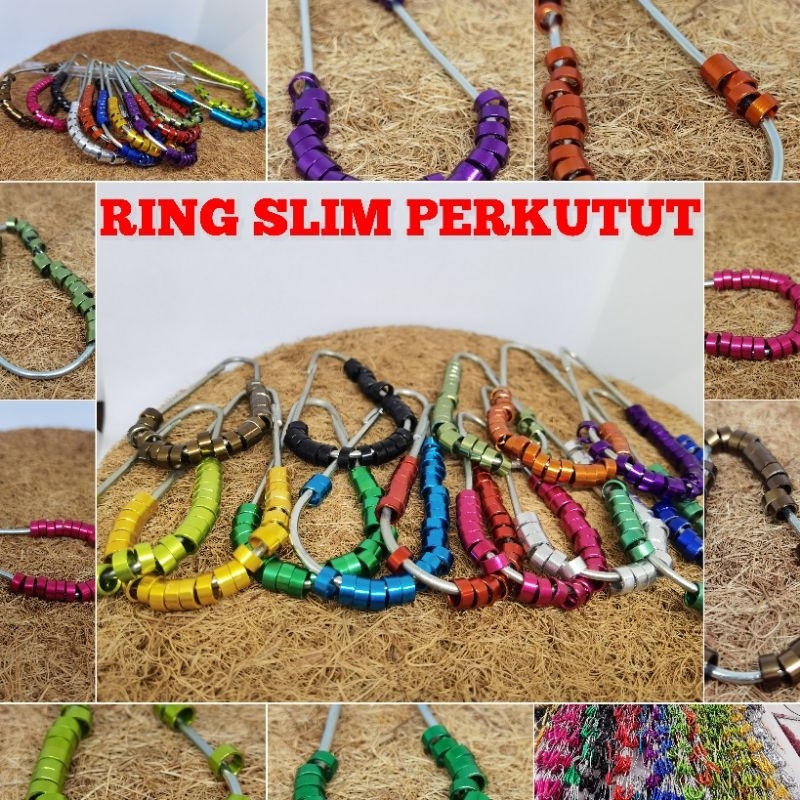 Jual Ring burung slim pendamping untuk perkutut lovebird cincin tanda ...