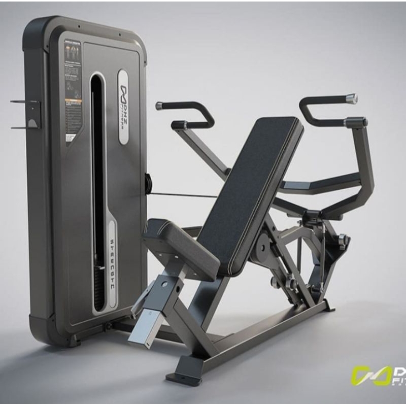 Jual DHZ FITNESS SHOULDER PRESS MACHINE WEIGHT STACK 109kg APPLE SERIES ...