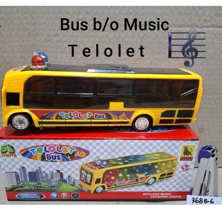 Jual Telolet Bus / Mainan Mobil Bus Telolet ada suara dan Lampu - 368B ...